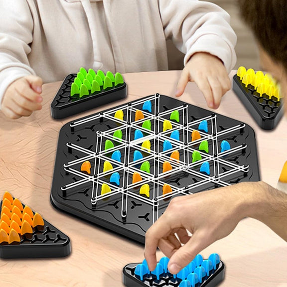 Triangle Chain Strategy Board Game – Wuyuosn
