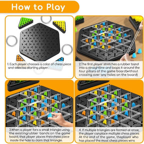Triangle Chain Strategy Board Game – Wuyuosn