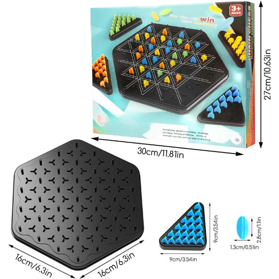 Triangle Chain Strategy Board Game – wuyuosn